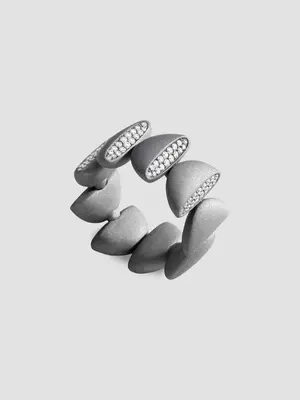 Vhernier Eclisse Endless & 1.07 Tcw Diamond Ring - Titanium