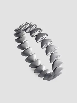 Vhernier Eclisse Endless & 2.58 Tcw Diamond Bracelet - Titanium