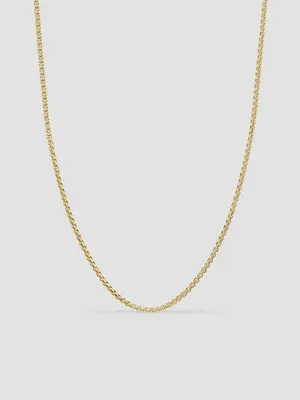 David Yurman Box Chain Necklace In 18k Yellow 1mm