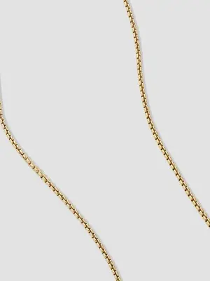 David Yurman Box Chain Necklace In 18k Yellow 1mm