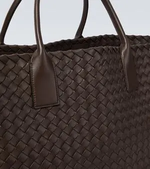 Bottega Veneta Cabat Maxi Intrecciato Leather Tote