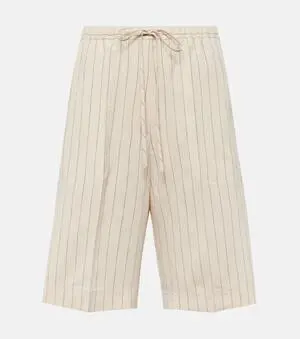 TOTEME Pinstripe Twill Shorts