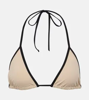 TOTEME Halterneck Bikini Top - White