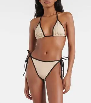 TOTEME Halterneck Bikini Top - White