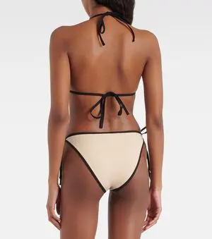 TOTEME Halterneck Bikini Top - White
