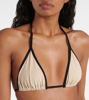 TOTEME Halterneck Bikini Top - White