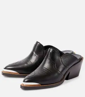 Dorothee Schumacher Western Shine Leather Mules