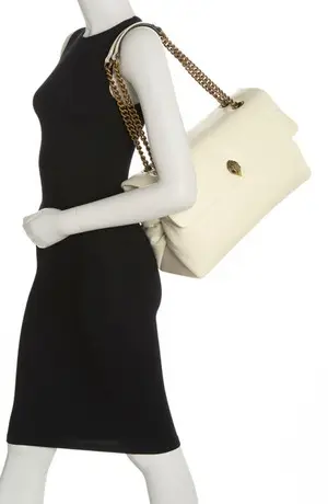 Kurt Geiger Leather Shoulder Bag - Bone