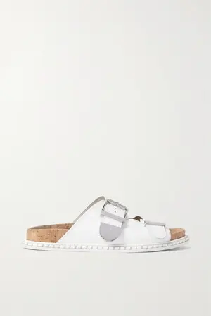 Chloé Rebecca Buckled Leather Slides