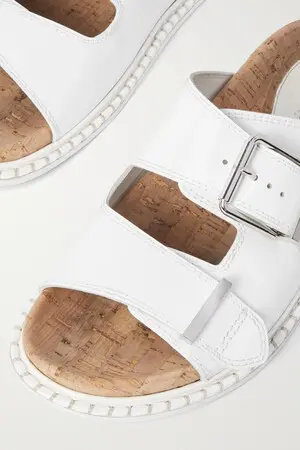 Chloé Rebecca Buckled Leather Slides