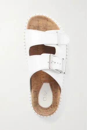 Chloé Rebecca Buckled Leather Slides