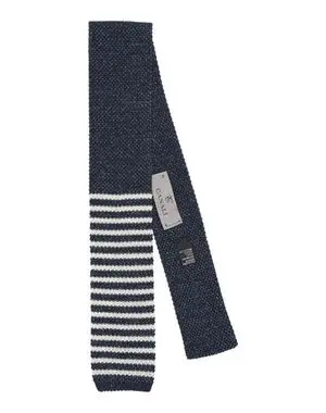 Canali CANALI Striped Knit Necktie Navy