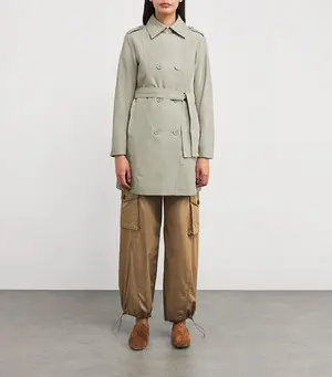 Max & Co. Cotton-blend Trench Coat - Grey