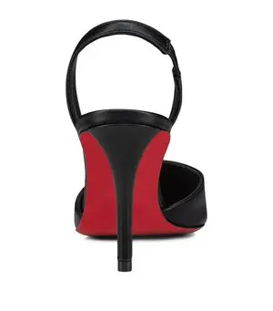 CHRISTIAN LOUBOUTIN Apostropha Leather Slingback Pumps 80