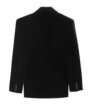 Saint Laurent Velvet Double-breasted Blazer