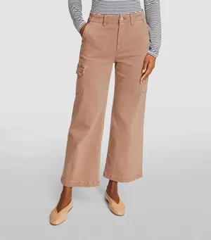 Paige Carly Wide-leg Cargo Trousers