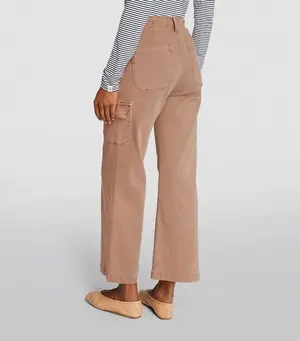 Paige Carly Wide-leg Cargo Trousers