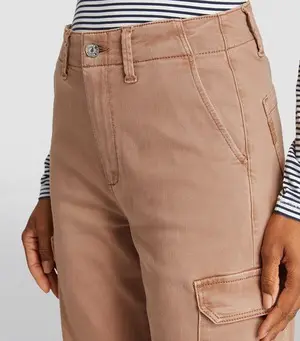 Paige Carly Wide-leg Cargo Trousers