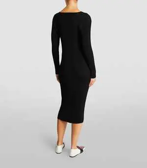 Issey Miyake Hatching Pleats Midi Dress