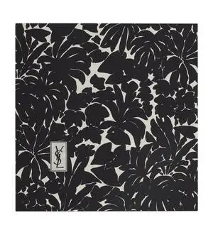 Saint Laurent Silk Printed Scarf