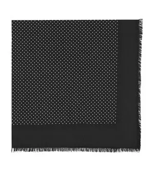 Saint Laurent Polka Dot Scarf