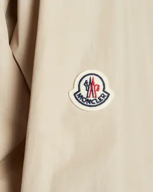 Moncler Leda Hooded Cropped Parka - Beige