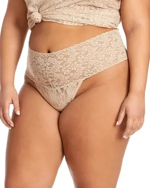 Hanky Panky Plus Retro Lace Thong - Chai