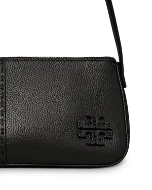 Tory Burch Mcgraw Wedge Shoulder Bag - Black/rolled Brass