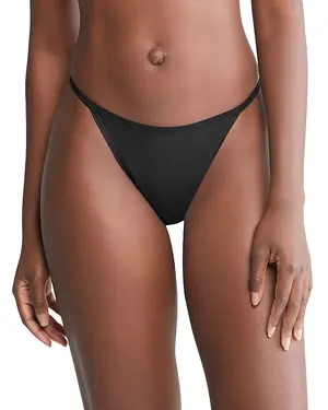 Calvin Klein Ideal Micro Low Rise String Thong - Black