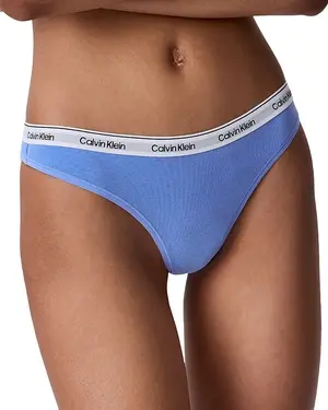 Calvin Klein Modern Logo Thong Glacier