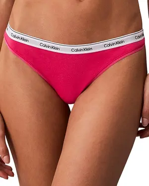 Calvin Klein Modern Logo Thong - Vibrant Pink
