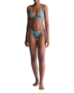 Calvin Klein Ideal Micro String Bikini - Blue Performance