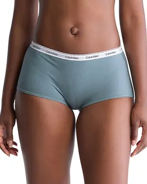 Calvin Klein Modern Logo Boyshorts Blue Performance