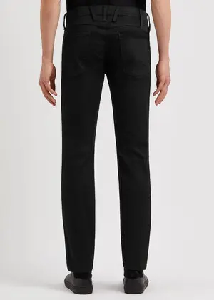 REPLAY Anbas Hyperflex Re-used Slim-leg Jeans - Black
