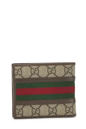 Gucci Original Gg Supreme Canvas Ophidia Wallet - Beige