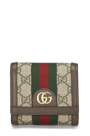 Gucci Original Gg Supreme Canvas Ophidia Wallet - Brown
