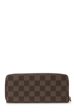 LOUIS VUITTON Damier Ebene Clemence Wallet - Red