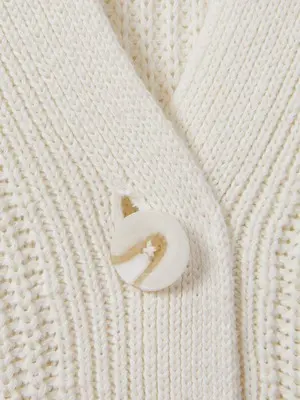 REISS Ariana Cotton-linen Blend Cardigan