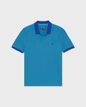 Vilebrequin Cotton Polo Solid Polo Palan - Blue
