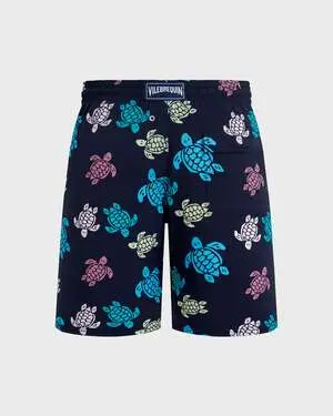 Vilebrequin Long Stretch Swim Trunks - Blue