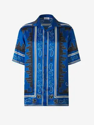 Off-White Bandana Shirt Clothing - Navy Blue