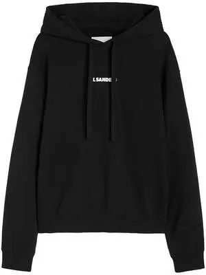 JIL SANDER Hooded Sweatshirt - Black