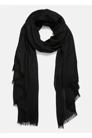 Vince Lightweight Cashmere Scarf - Black