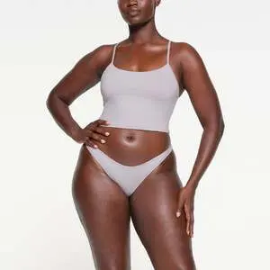 SKIMS Signature Swim Cami Top Chrome