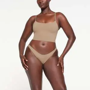 SKIMS Signature Swim Cami Top Desert
