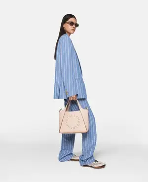 Stella McCartney Striped Single-breasted Blazer - Blue With White Pinstripe