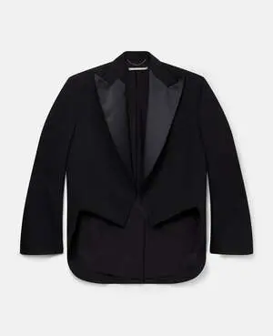 Stella McCartney Cropped Wool Tuxedo Blazer