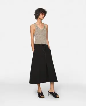 Stella McCartney Whipstitch-closure Wool Skirt