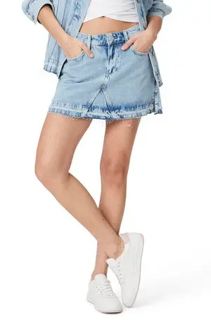 Paige Jessie Denim Miniskirt - Fifi Distressed