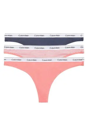 Calvin Klein 3-pack Cotton Thongs Speakeasy